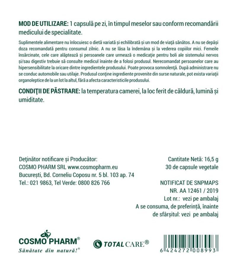 Cel mai bun 5 HTP by CosmoPharm | Antidepresiv natural