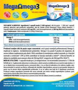 Ulei De Peste Omega 3 - capsule moi. Vezi prospect si pret