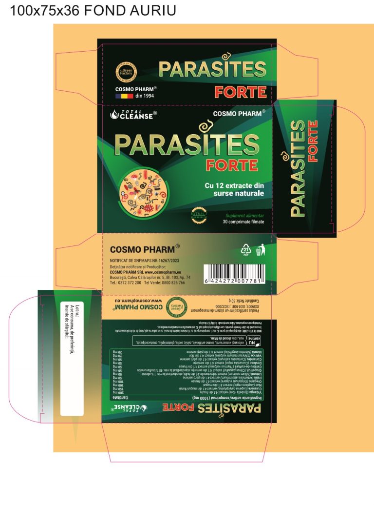 Parasites Forte® – Pentru Paraziti Intestinali si Viermi