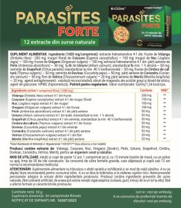 Parasites Forte® – Pentru Paraziti Intestinali si Viermi