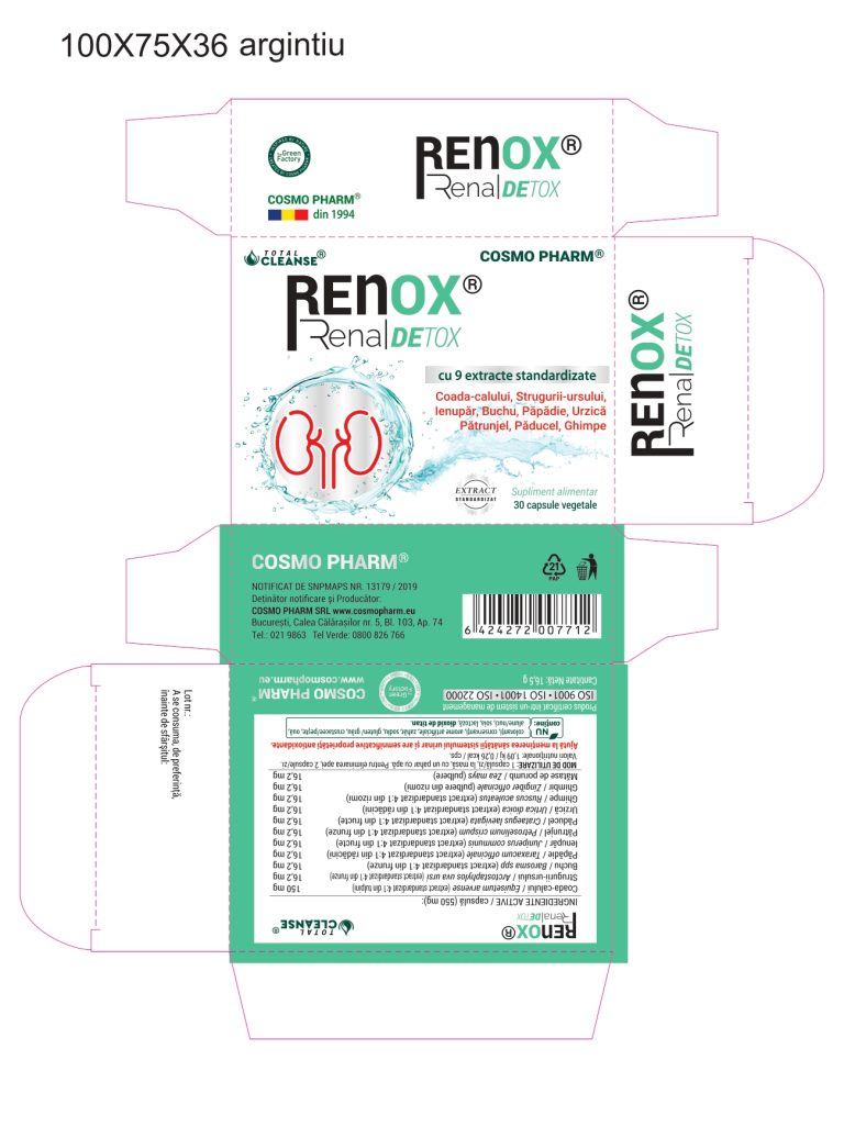 RENOX | Detoxifiere rinichi | Diuretic Natural | Eliminarea apei din ...