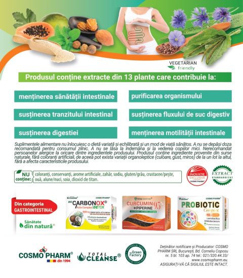COLONOX COLON DETOX® Detoxifierea - Curatarea Colonului