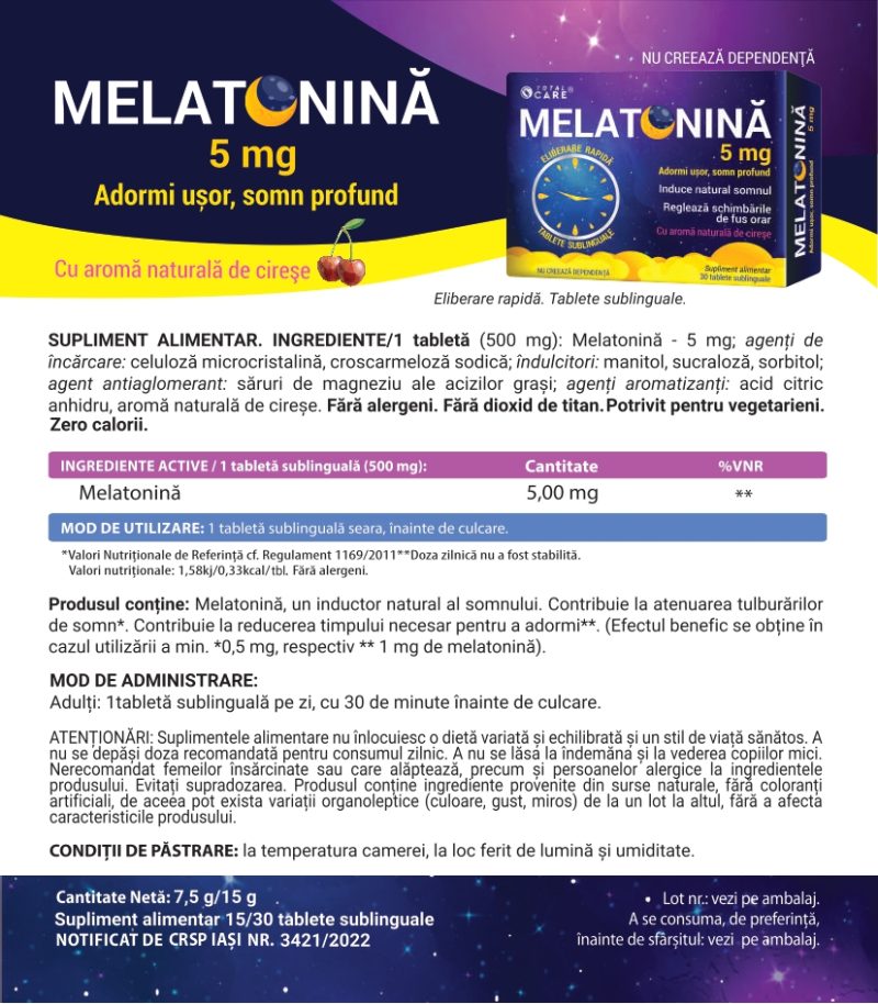 Melatonina 5 mg capsule comanda online melatonina naturala
