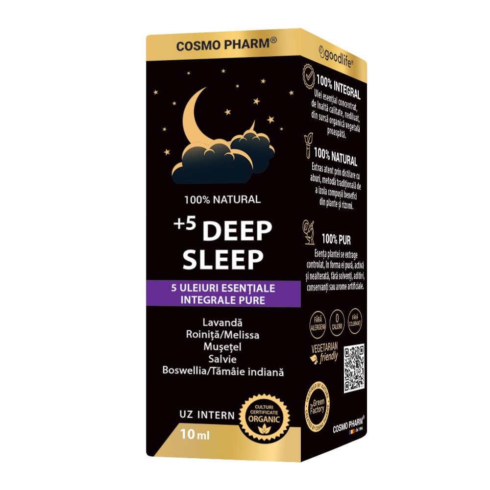 +5 DEEP SLEEP - Uleiuri esentiale pentru somn linistit si odihnitor